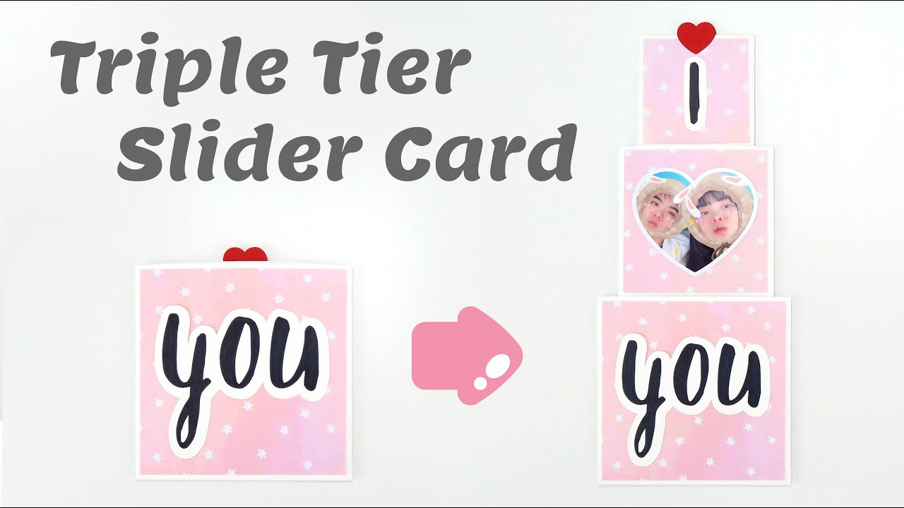 DIY | Triple Tier Slider Card | Handmade Gift Idea - YouTube