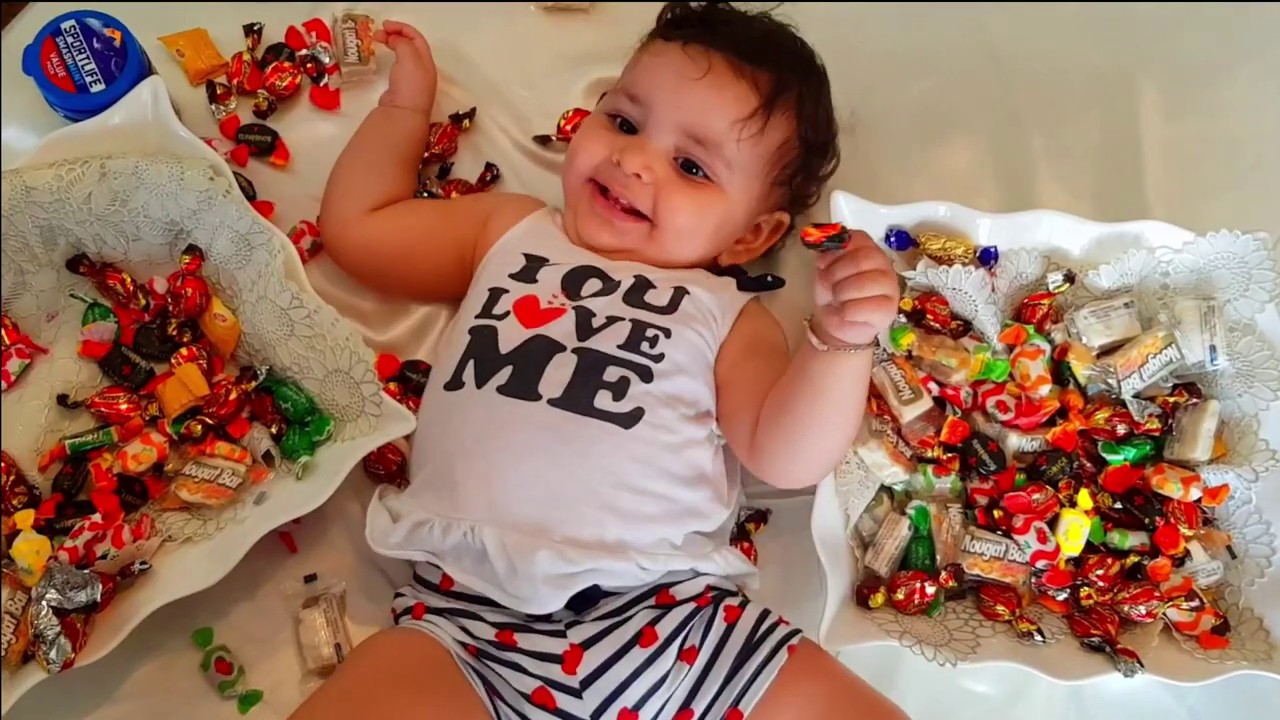 PLAYING WITH A LOT OF CANDY!! Funny videos for kids - YouTube