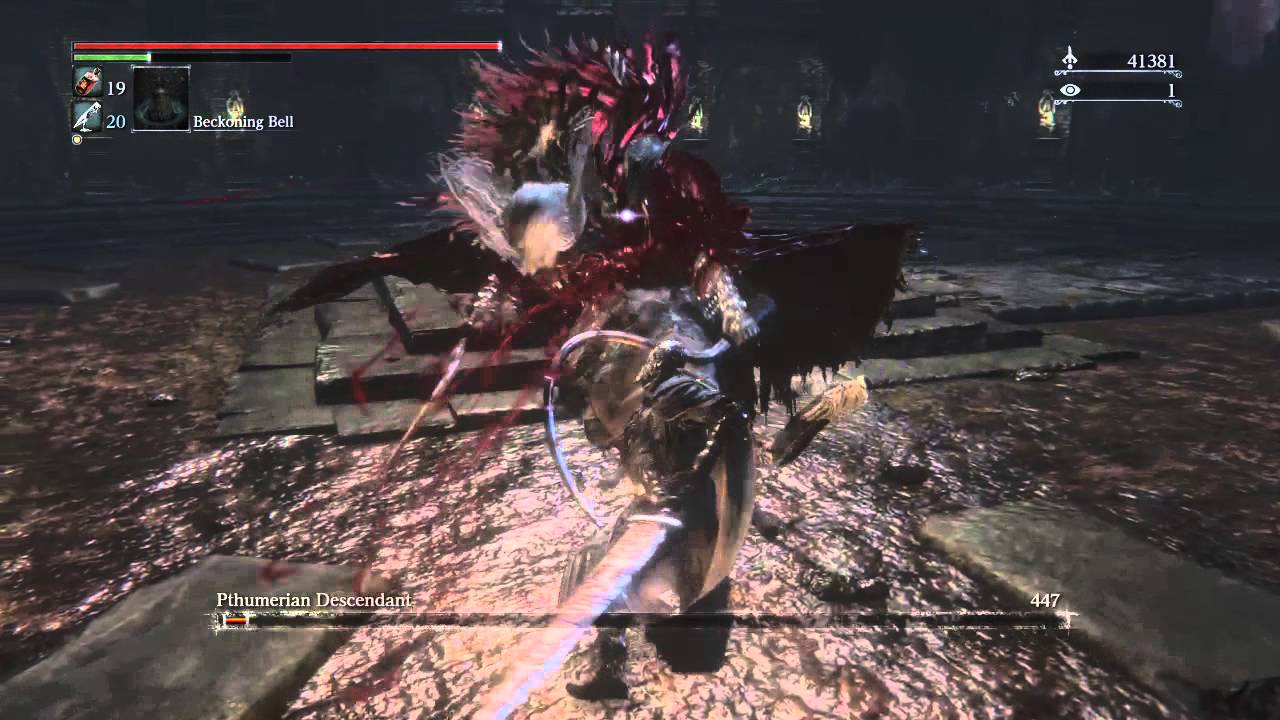Bloodborne™- Pthumerian Descendant boss - YouTube