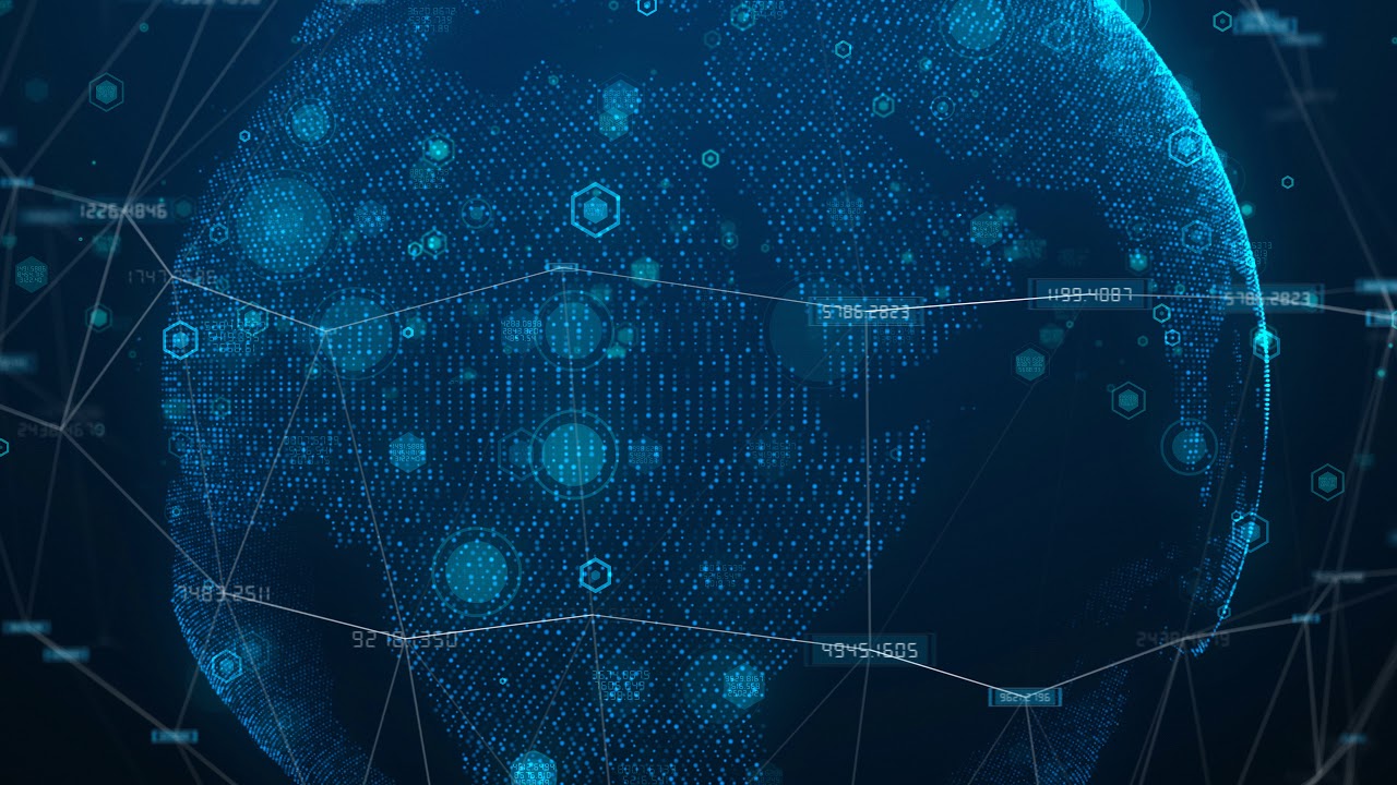 Digital Earth Connection Background 4K - YouTube