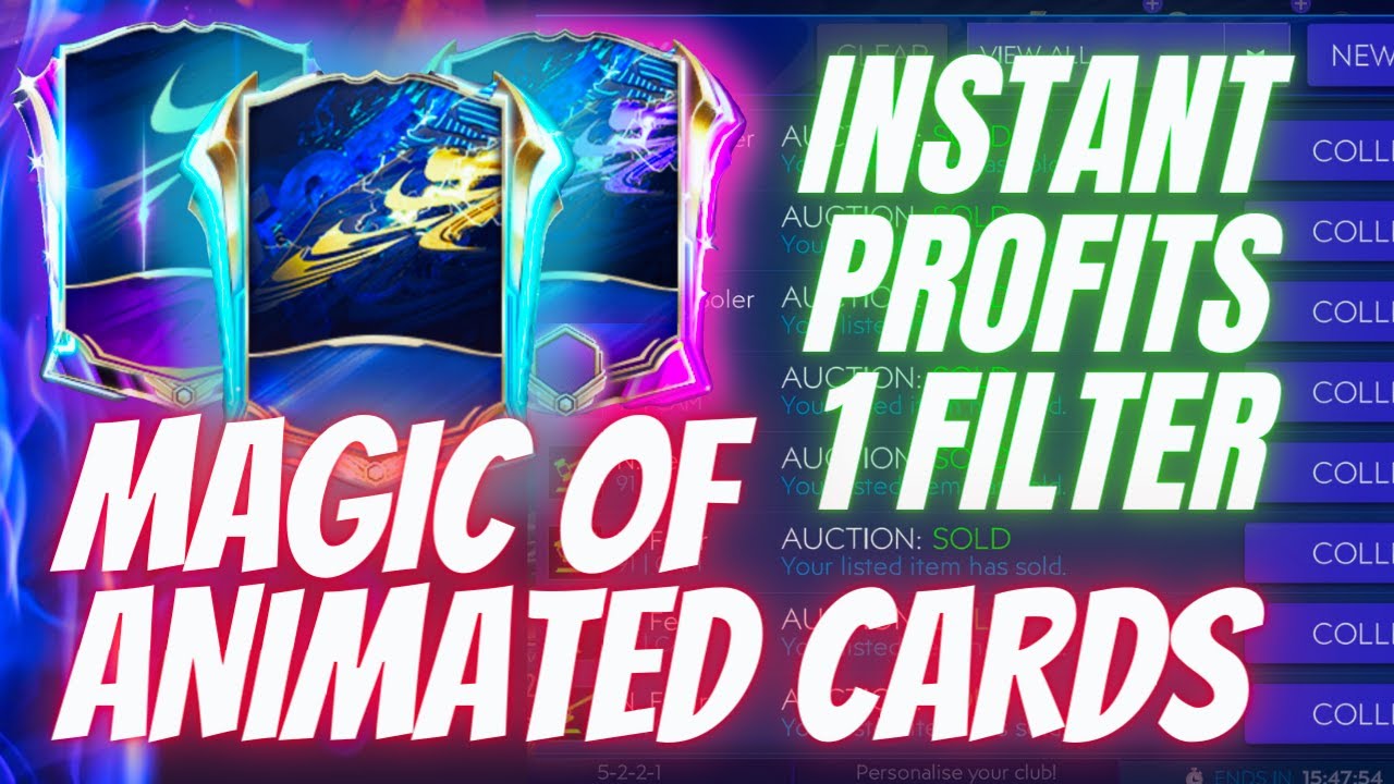 HOW TO MAKE COINS WITH ANIMATED CARDS IN FIFA MOBILE 21 - YouTube