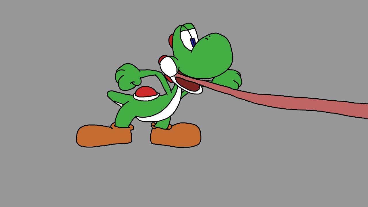 For School: Yoshi animation test - YouTube