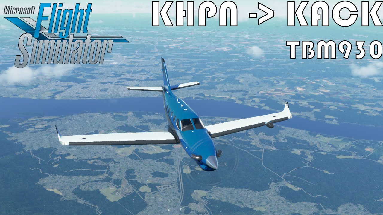 Microsoft Flight Simulator 2020 - KHPN to KACK - TBM930 - YouTube