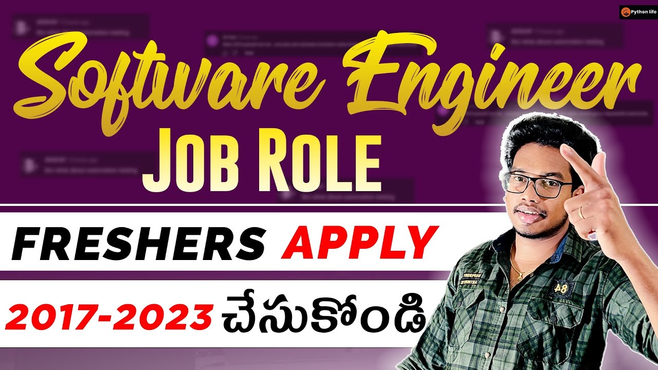 Software Engineer Job Role | Hiring Freshers | IT Jobs | Software Jobs ...