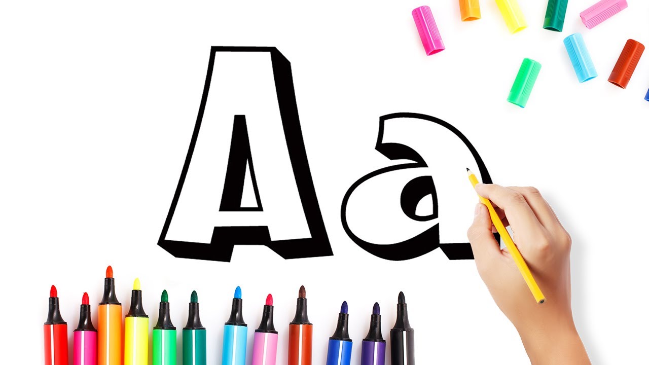 The letter "Aа" | Learn to Write Alphabet | ABCD learning for kids ...