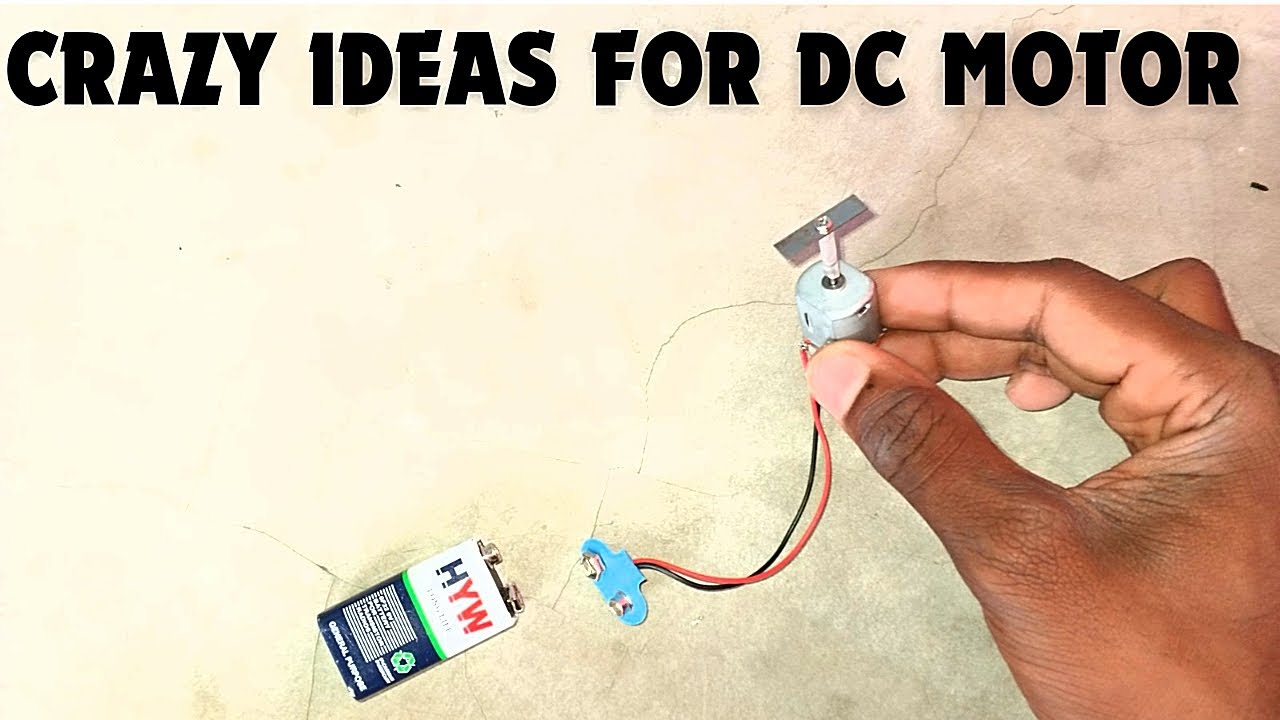 5 simple crazy ideas for| dc motor |@creativemuthu - YouTube