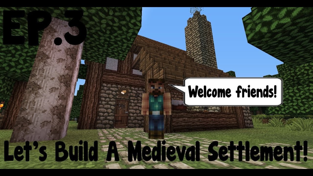 Minecraft Let's Build Medieval Settlement EP.3 Bakery - YouTube