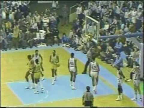 UNC VS LSU 1984 HIGHLIGHTS--KENNY SMITH BREAKS WRIST - YouTube