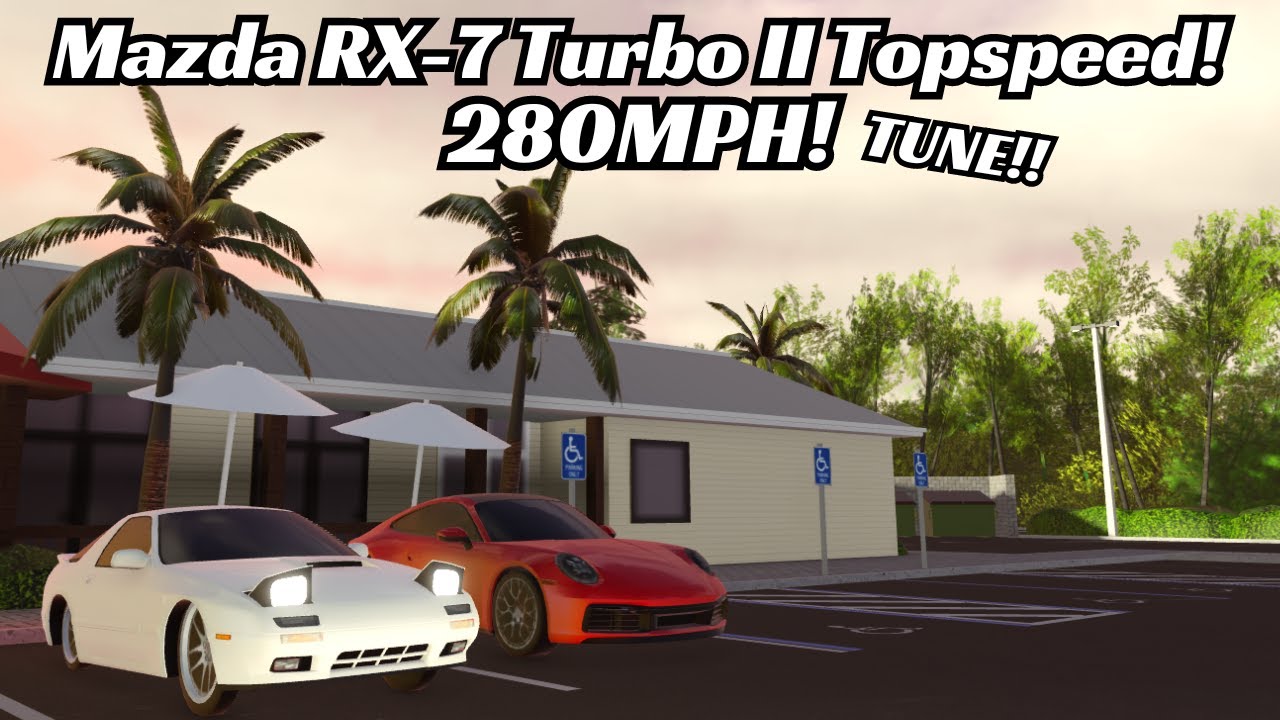 Mazda RX-7 Turbo II Top Speed! (270MPH!) (Roblox SWFL Tunes) - YouTube
