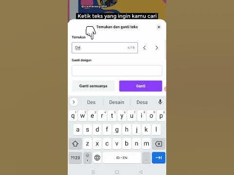 Tips Trick Tutorial Canva. Fitur Find and Replace Text. Temukan dan Ganti Teks. - YouTube