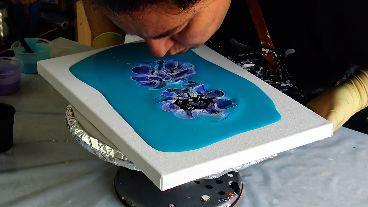 Mesmerizing Acrylic Pour Painting With Colorshift Crescendo And Unicorn ...