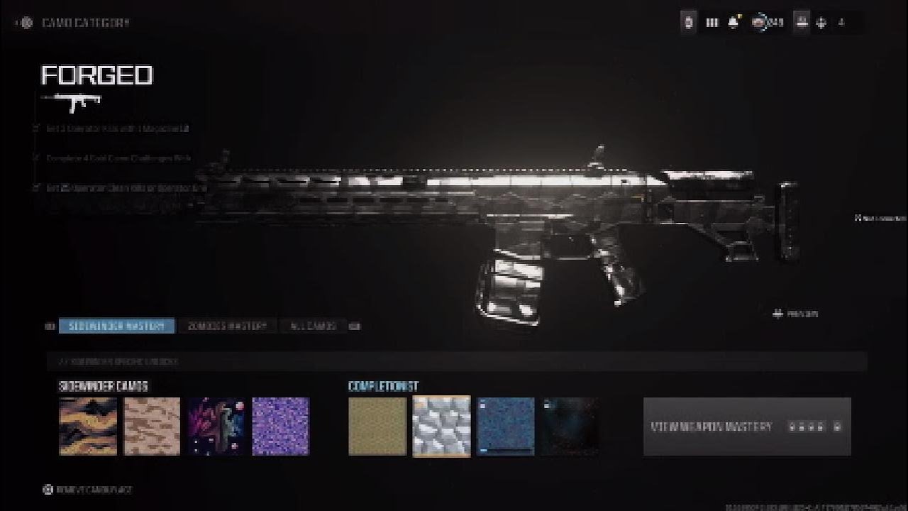 CALL OF DUTY MW3 SIDEWINDER GET FORGED CAMO UNLOCK - YouTube