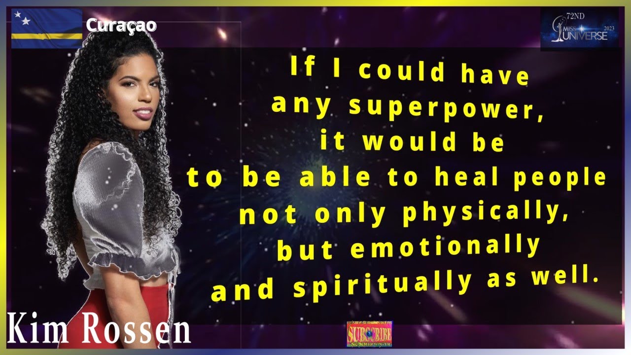 Miss Universe 2023 | Curaçao | Kim Rossen - YouTube