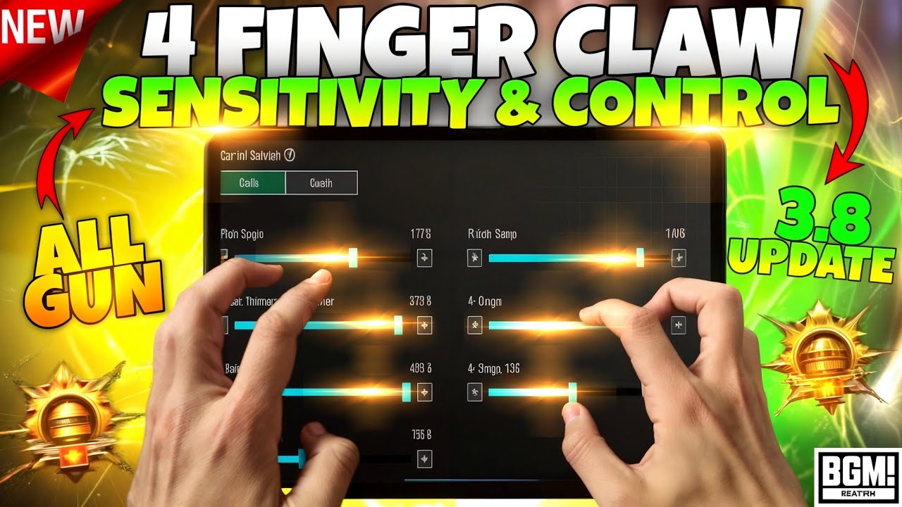 BGMI 3.8 iPad Sensitivity + 4 Finger Claw Layout Code 🔥 | Works on iPad ...