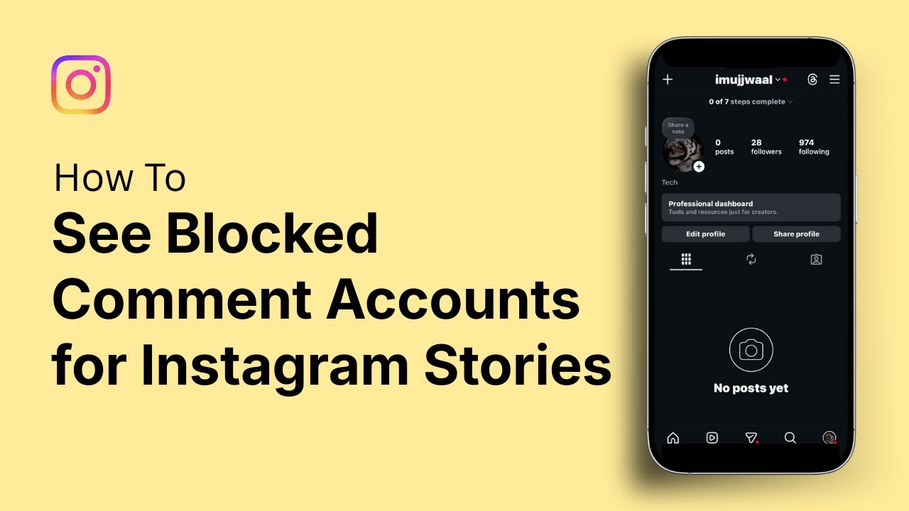 How to See Blocked Comment Accounts for Instagram Stories - YouTube