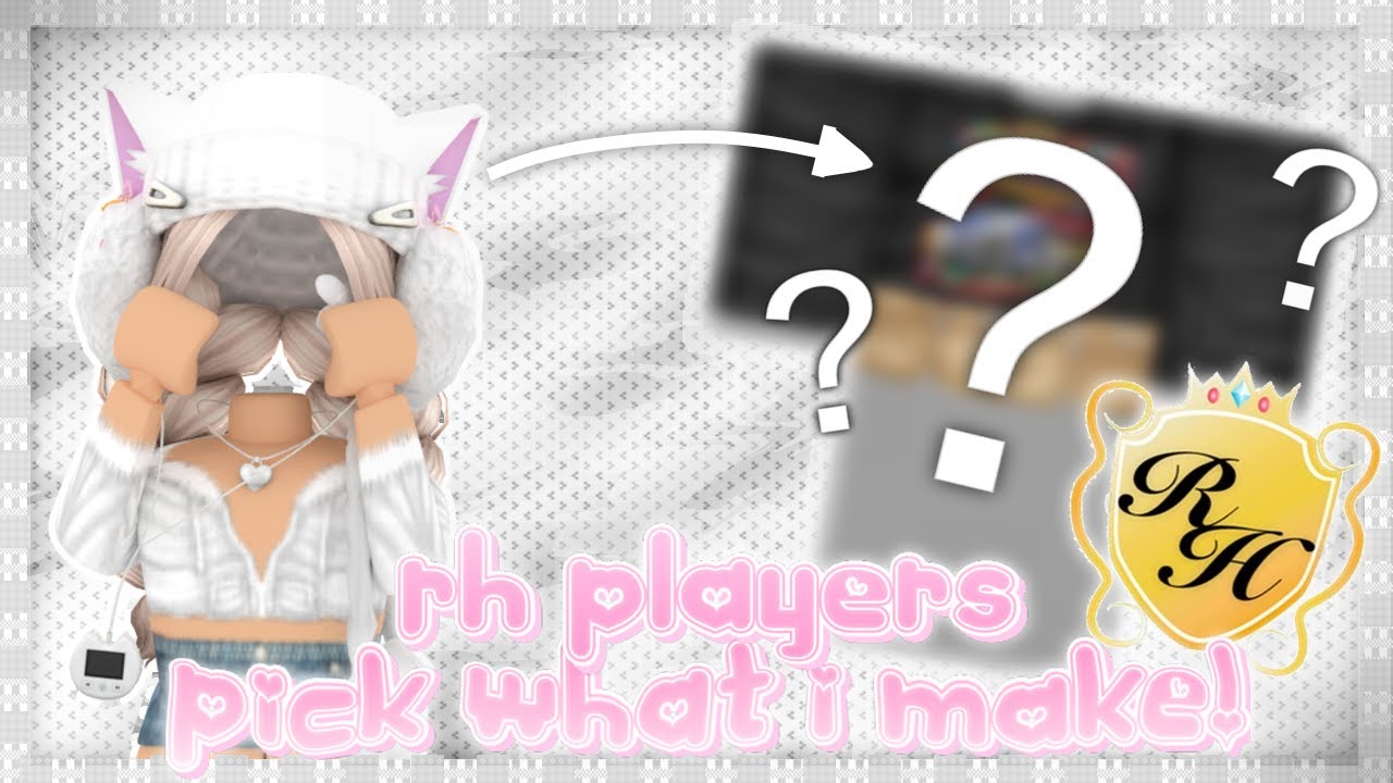 RH Players Pick What I Design! | ROBLOX Speed Design - YouTube