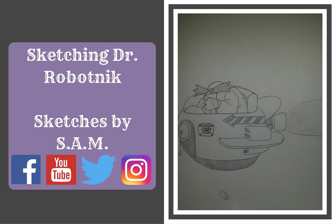 How to draw Dr. Robotnik from Sonic the Hedgehog - YouTube