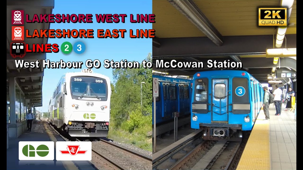 TTC & GO Transit POV Walk: West Harbour GO Station to McCowan Station ...