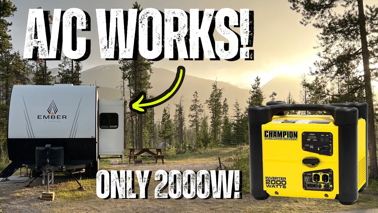 How to power A/C with 2000W Generator! Seriously! - YouTube