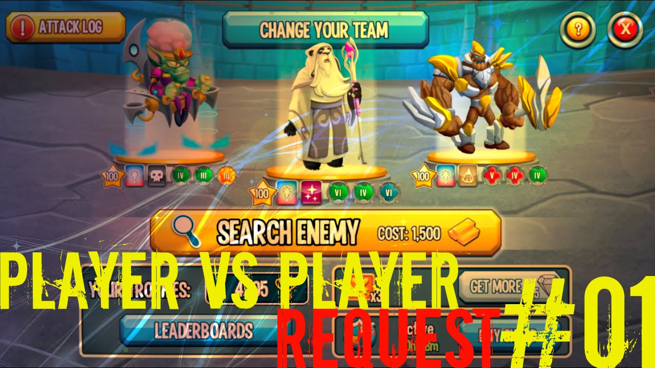 Monster Legends - Player VS Player Request #1 - YouTube
