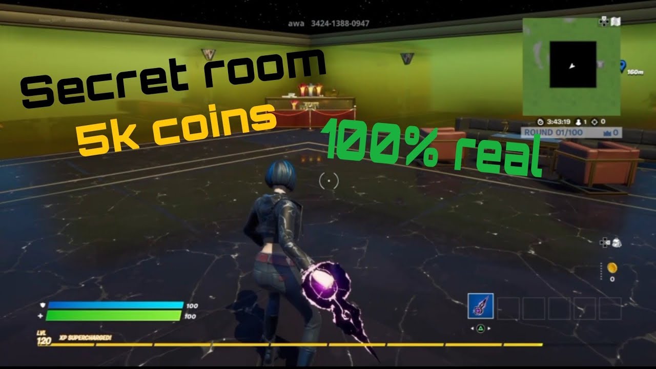 Secret room location in Pro 100 | Get 5k coins | Fortnite - YouTube