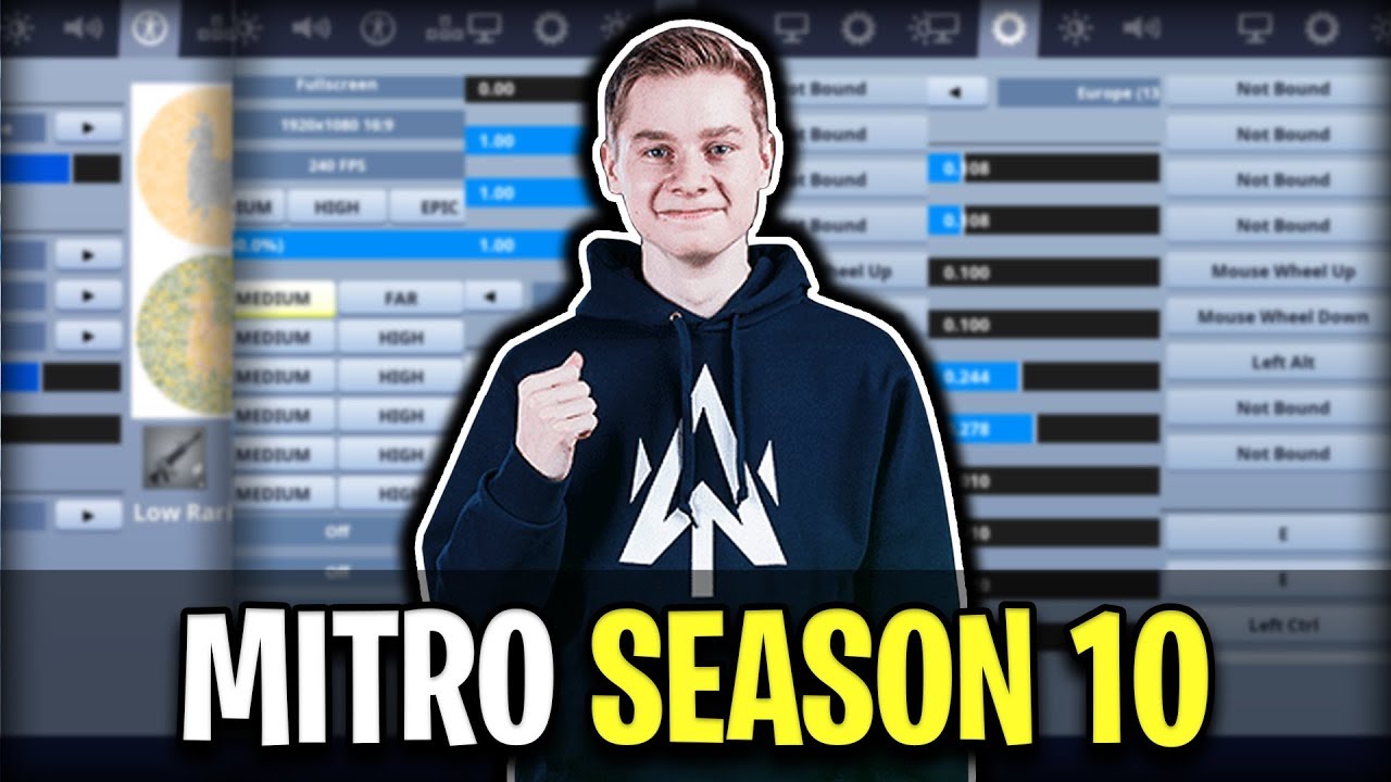 Mitr0's Fortnite Settings, Keybinds and Setup For Season 10 (UPDATED ...