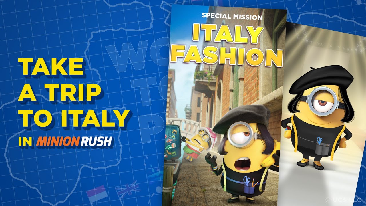 Minion Rush - Italy Fashion Special Mission Trailer - YouTube