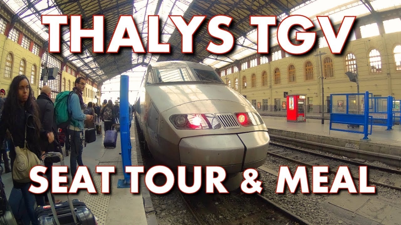 THALYS TGV FIRST CLASS SEAT TOUR & MEAL - Amsterdam to Paris Train ...
