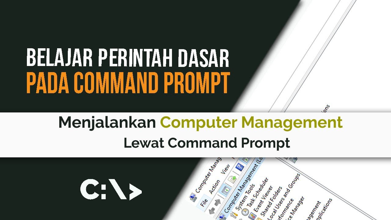 Belajar Command Prompt 61 | Menjalankan Computer Management lewat CMD - YouTube