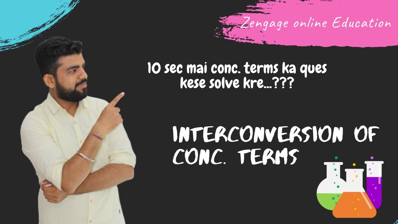 Trick for interconversion of concentration terms I Molarity ...