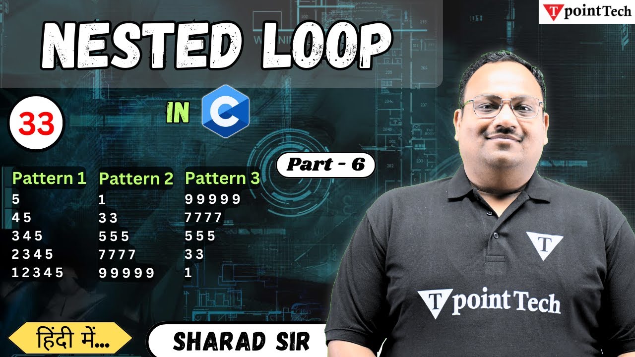 Nested Loop in C Language Part-6 | C Programming Language | Tpoint Tech - YouTube