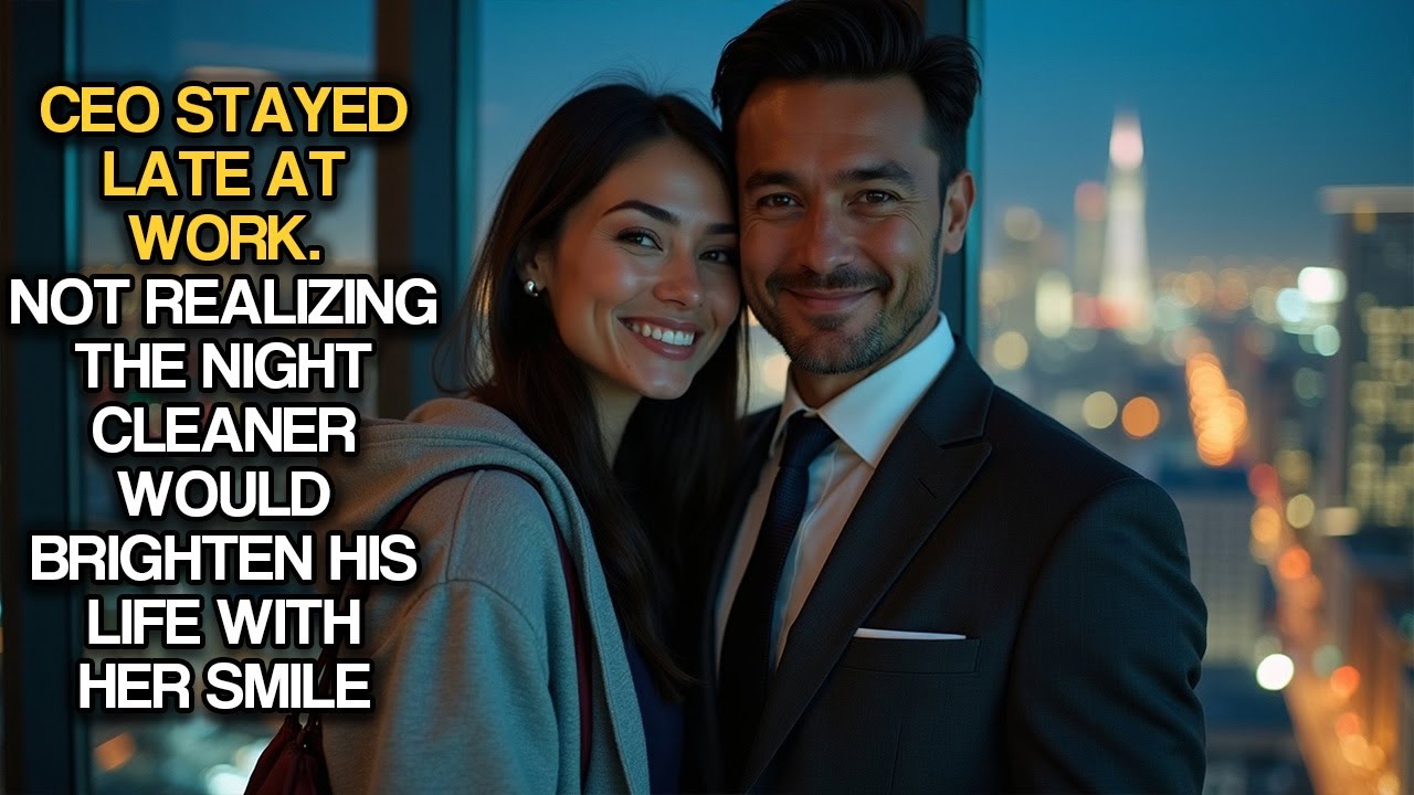 CEO Stayed Late At Work, Not Realizing The Night Cleaner Would Brighten ...