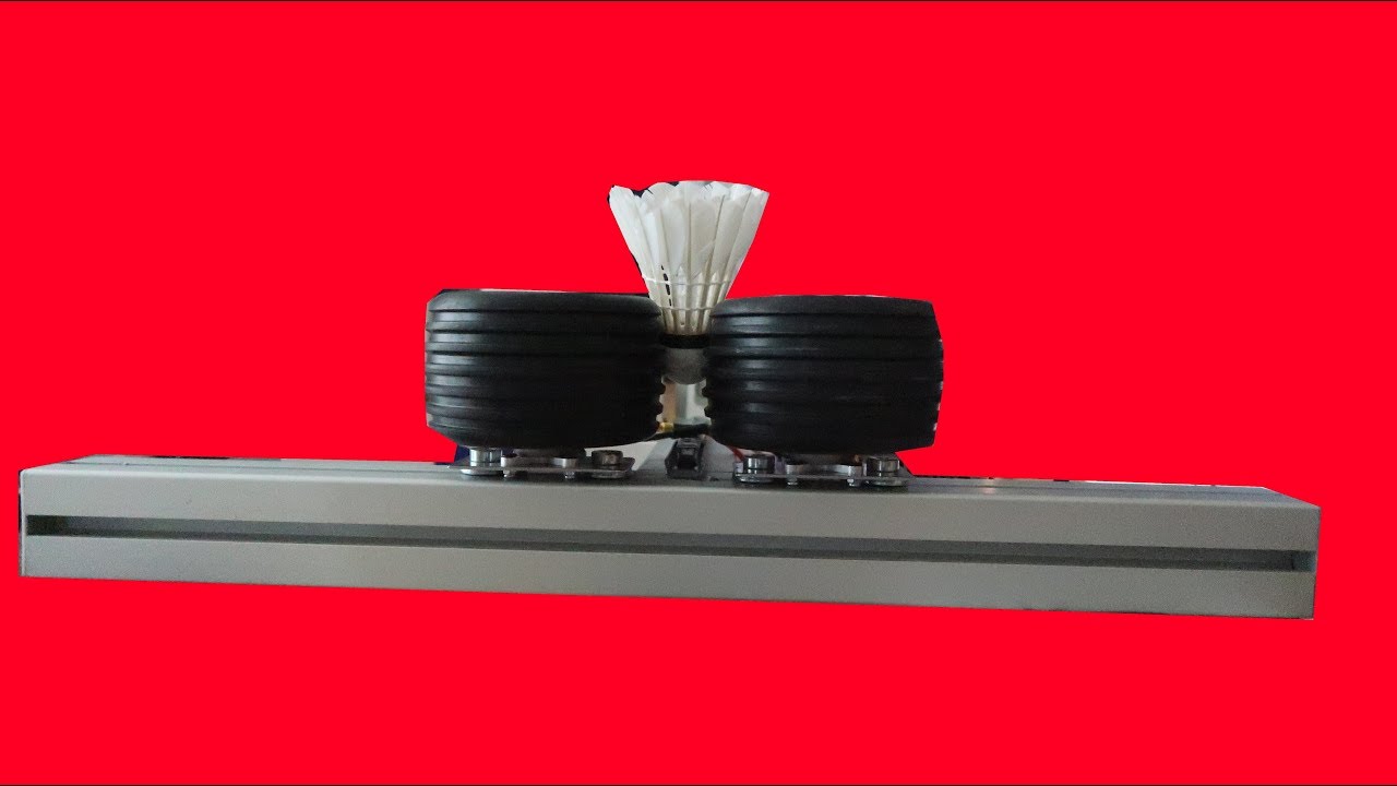 BADMINTON SHUTTLE FEEDER PART 1: launch mechanism - YouTube