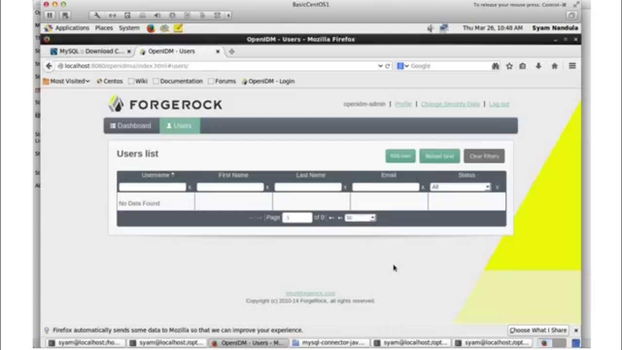 Configuring MySQL as the repository for OpenIDM - YouTube