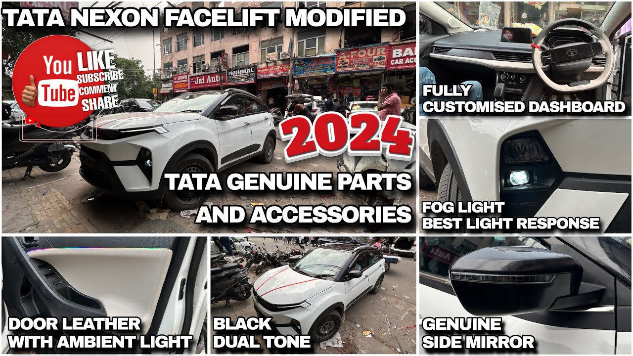 TATA NEXON FACELIFT 2024 MODIFIED 🔥DUAL TONE CAR WRAP🔥 TATA GENUINE ...