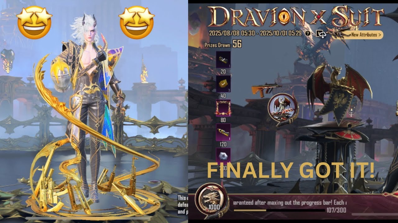 Dravion X-Suit Unlock! 💎 My Luck Turned After Multiple Draws | BGMI ...