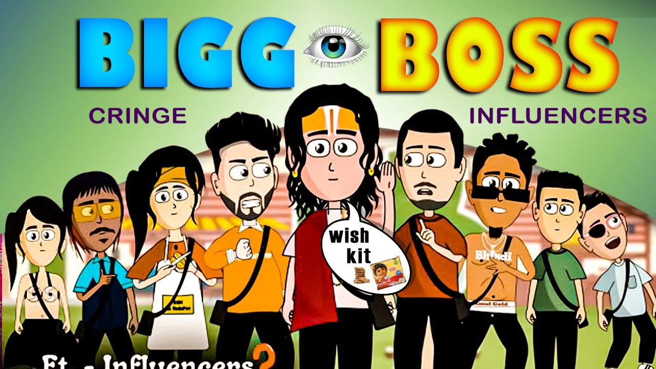 Bigg Boss Funny | Feat Influencers | Bigg Boss 2d animation | Kahani ...