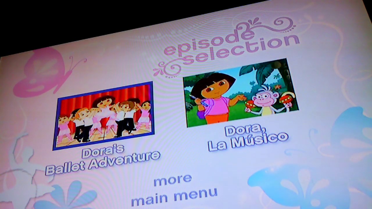 Dora's ballet adventures menu fail! - YouTube