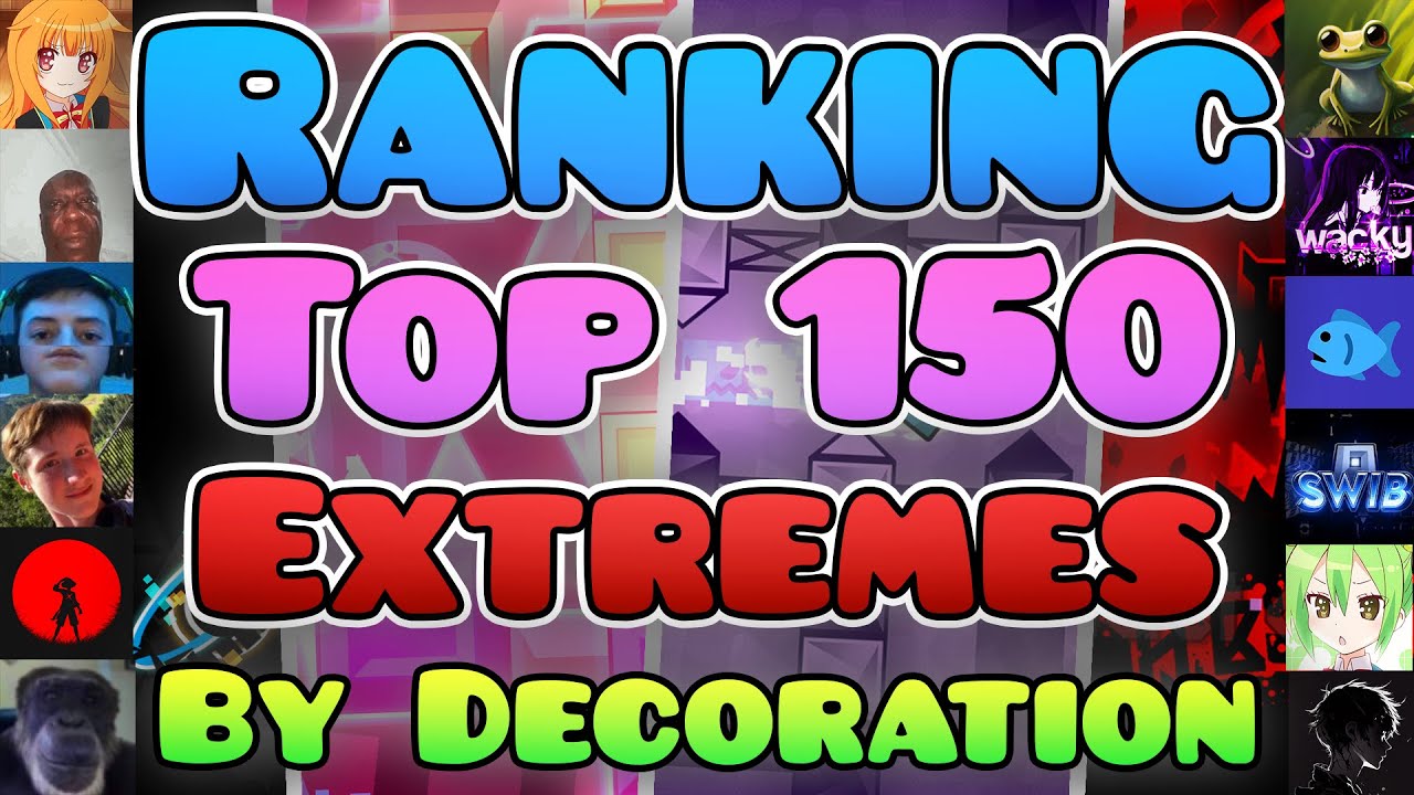 Top 150 Extreme Demons Ranked by DECORATION - YouTube