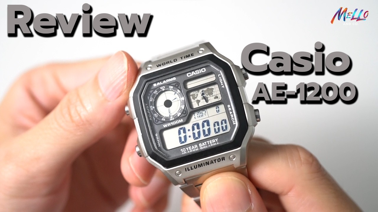 รีวิว Casio AE-1200: นาฬิกาดิจิตอลสุดคุ้มที่ดีที่สุด? - YouTube