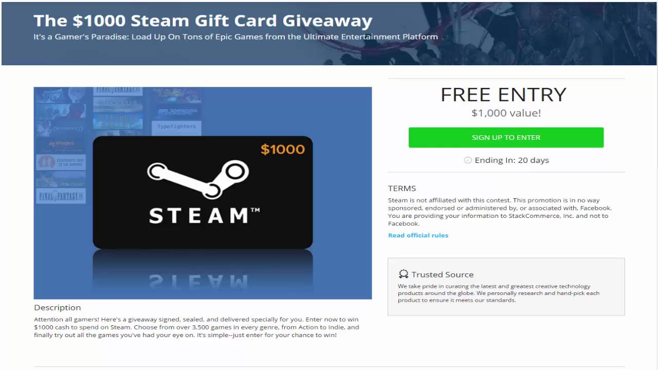 1000$ Steam card giveaway (ended) - YouTube