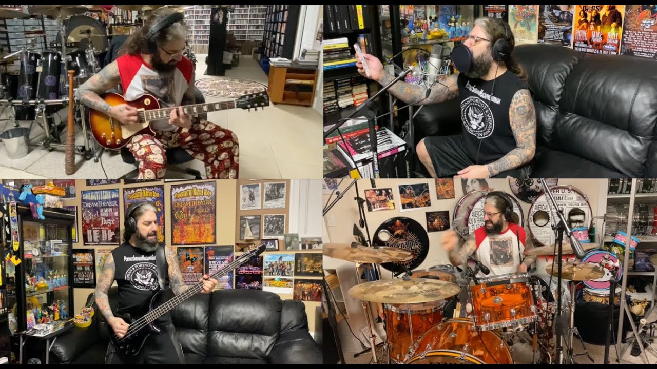 Mike Portnoy - We're A Happy Family (Quarantine Video) - YouTube