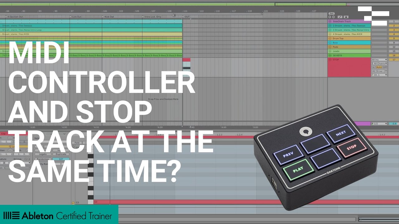 How To Use a Stop Track and MIDI Controller at the Same Time - YouTube