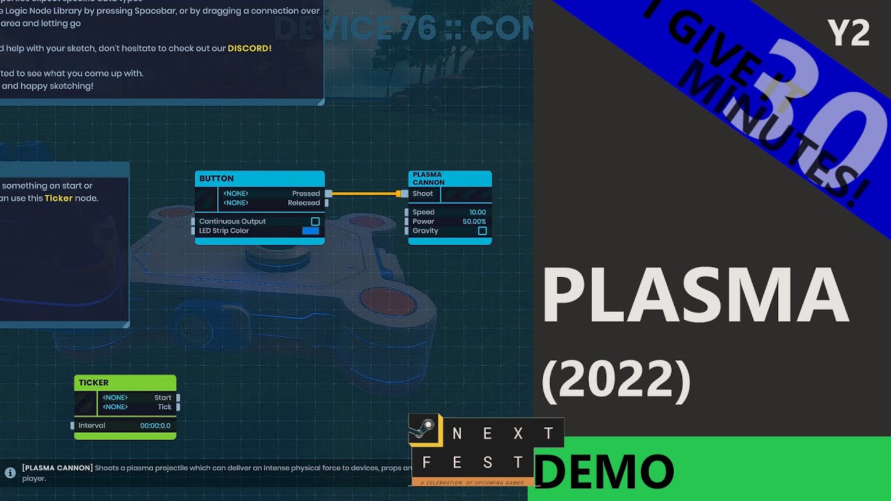 I give "Plasma" steam next fest demo 30 minutes! - YouTube