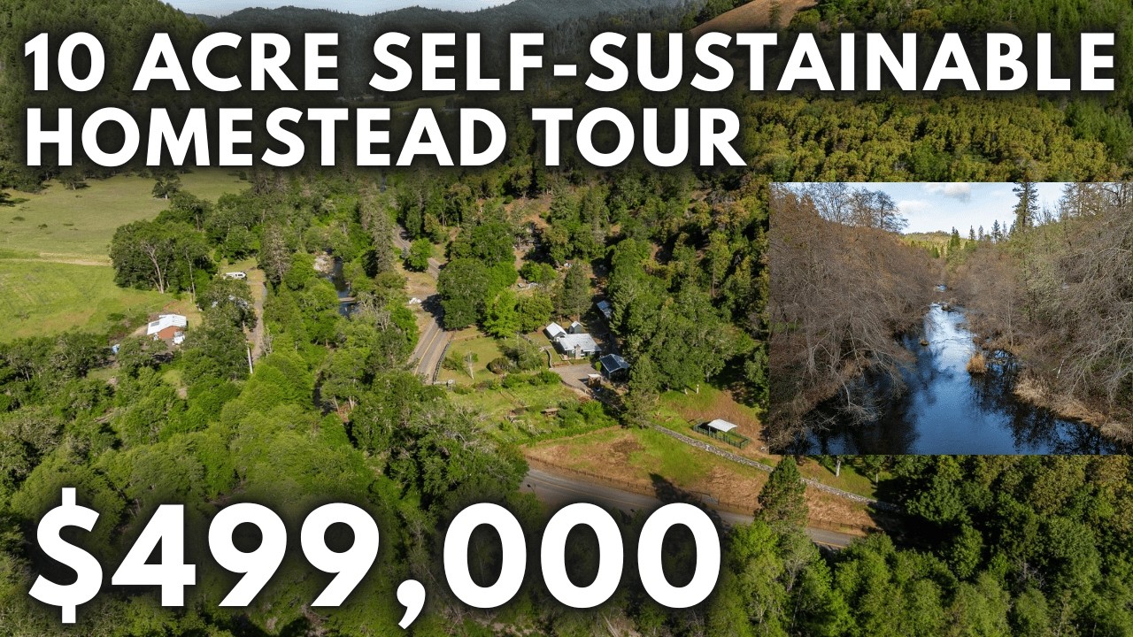 Peaceful Mini-Farm on 10 Acres with Creek & Solar Power | 15551 E Evans ...