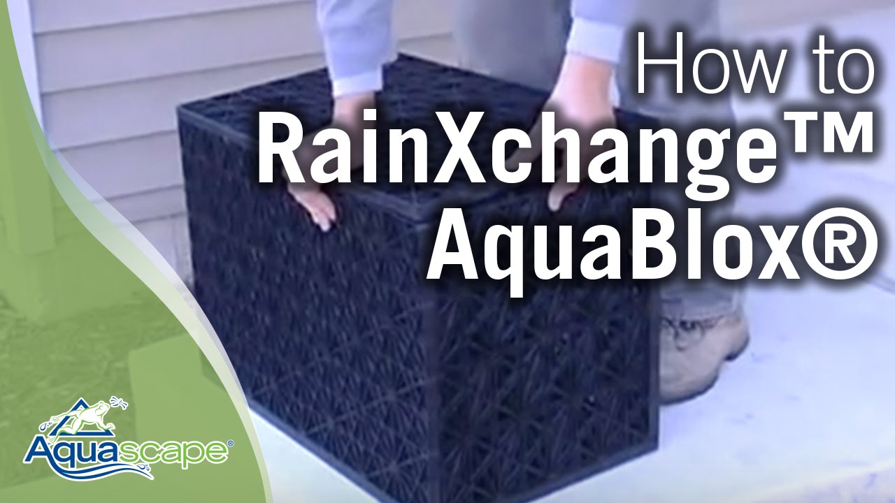AquaBlox Instructions for Rainwater Harvesting Systems - YouTube