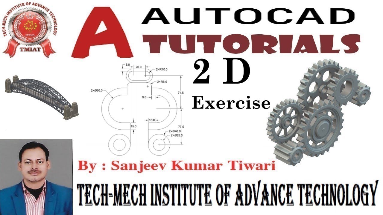 AutoCAD 2020 Tutorial : Exercise – 12 - YouTube
