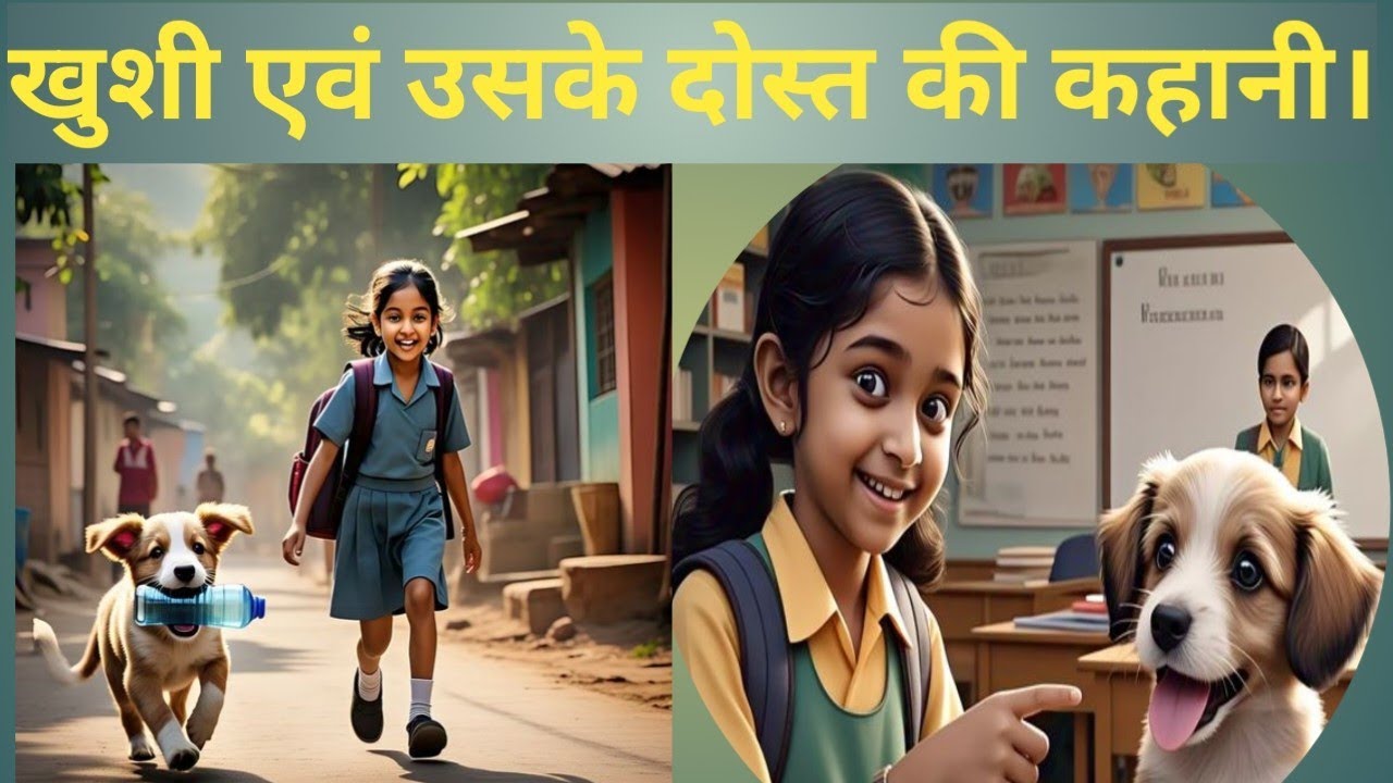 Khushi or uske nanhe dost dogy ki kahani दो नन्हें दोस्तों की कहानी ...
