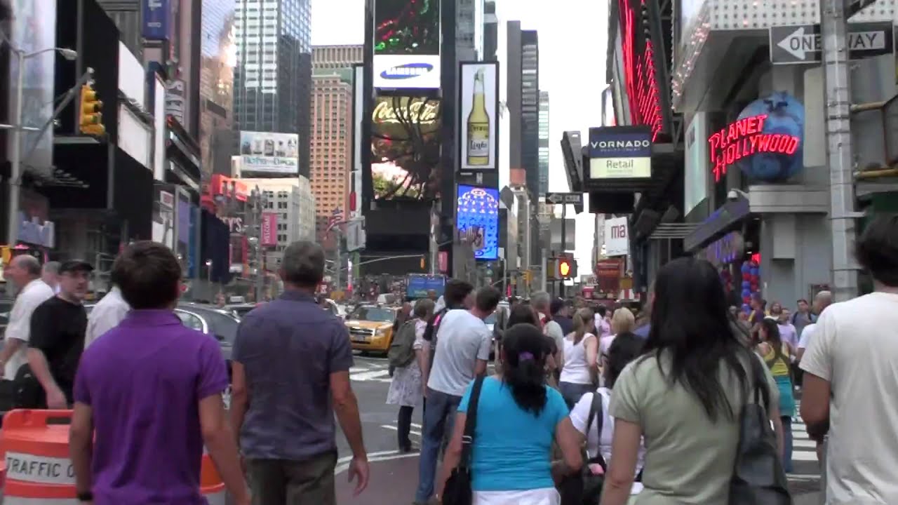Times Square New York August 2009 - YouTube