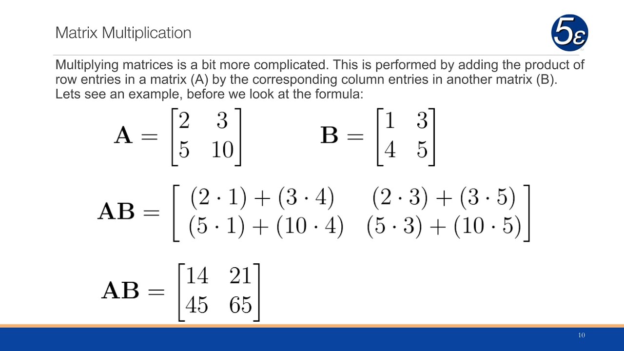 Linear Algebra Introduction And Matrix Operations YouTube Linear Algebra Introduction And Matrix Operations YouTube